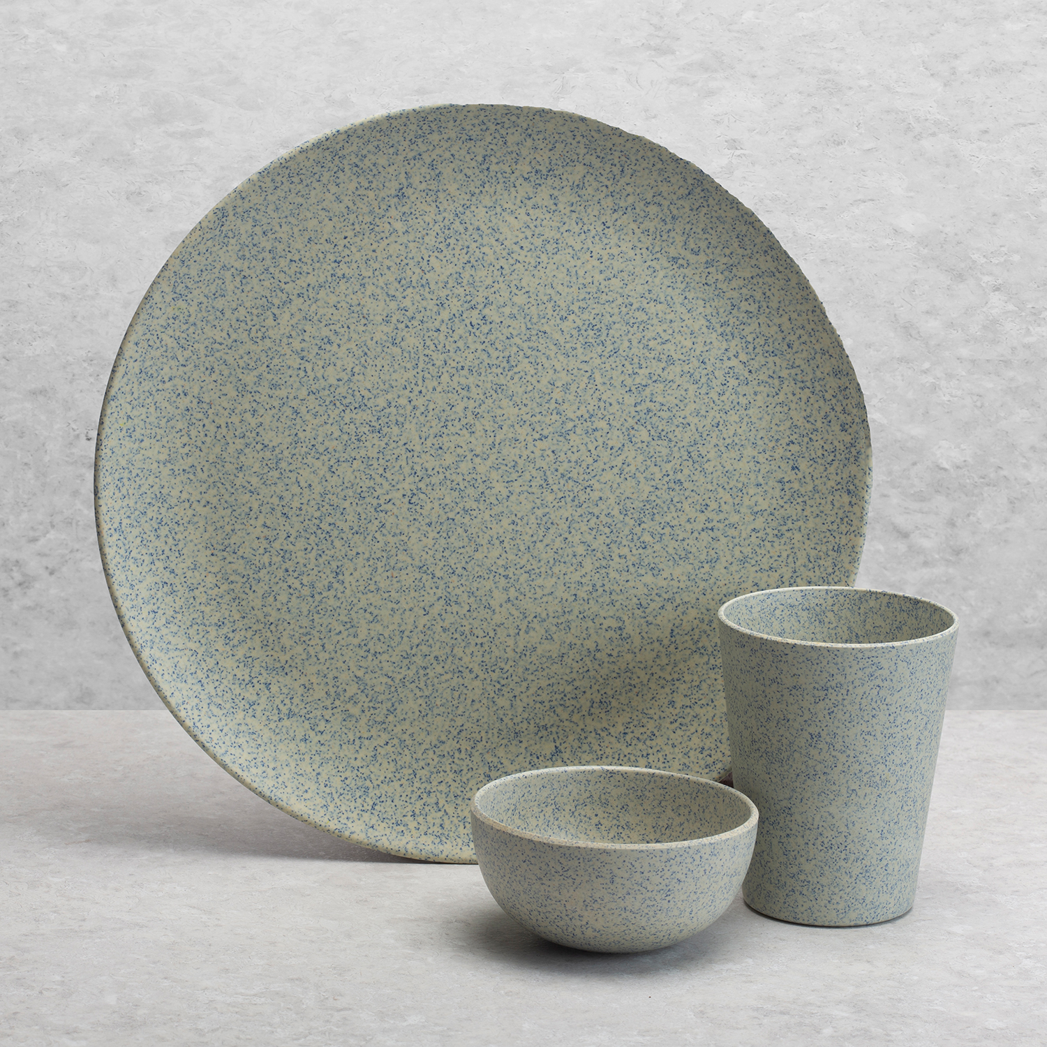 Bamboo Fibre Dinner Set - Stonewash - Dsignsstudio